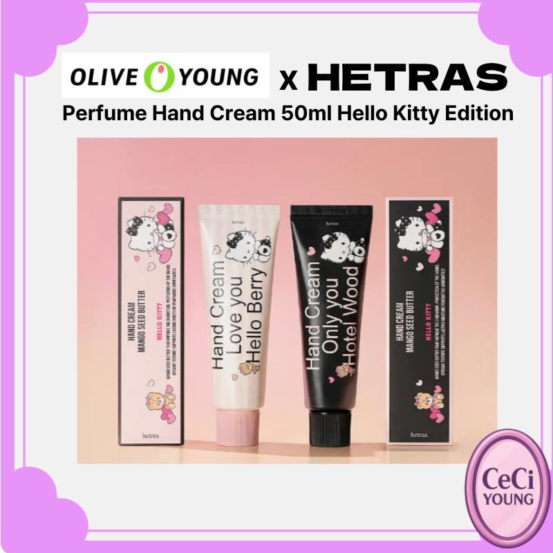 Olive young x Hetras Kitty Mango Seed Butter Perfume Hand Cream 50ml ...