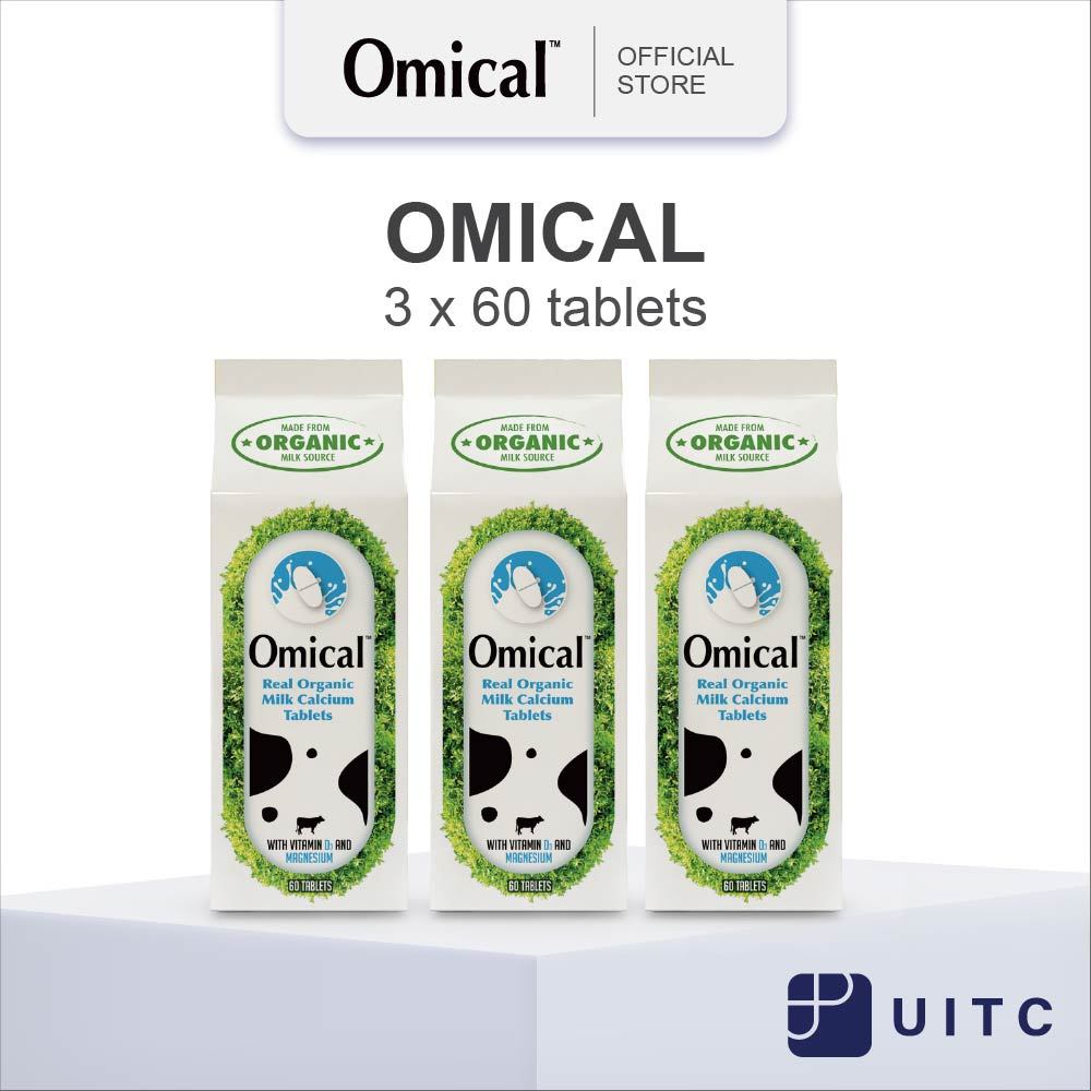 [Bundleof3] Omical - Real Organic Milk Calcium 60's tablets - For ...