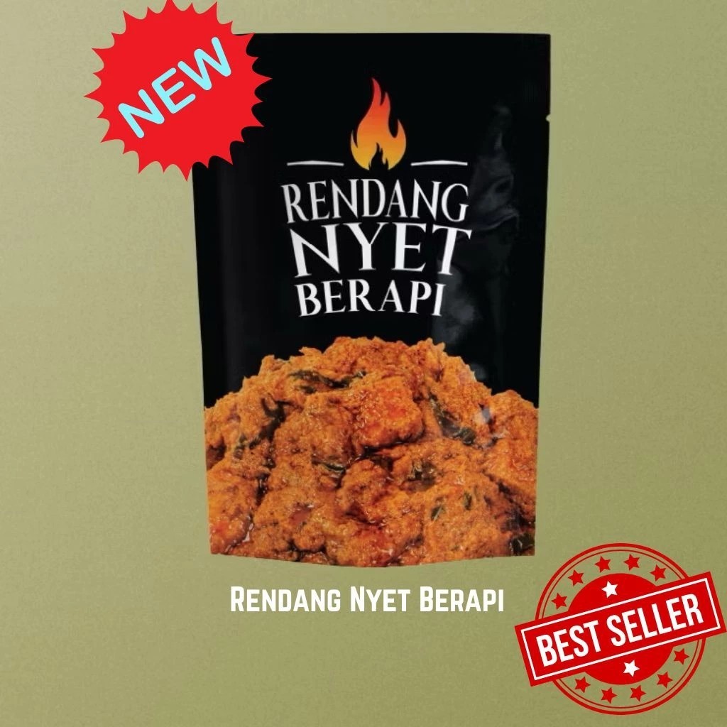 RENDANG NYET BERAPI | DENDENG NYET BERAPI EXTRA PEDAS | SAMBAL NYET ...