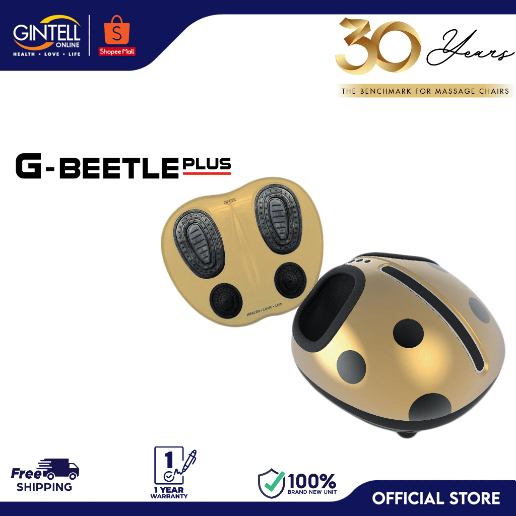 GINTELL G-Beetle Plus Foot Massager and GINTELL Tens Pad | Shopee Singapore