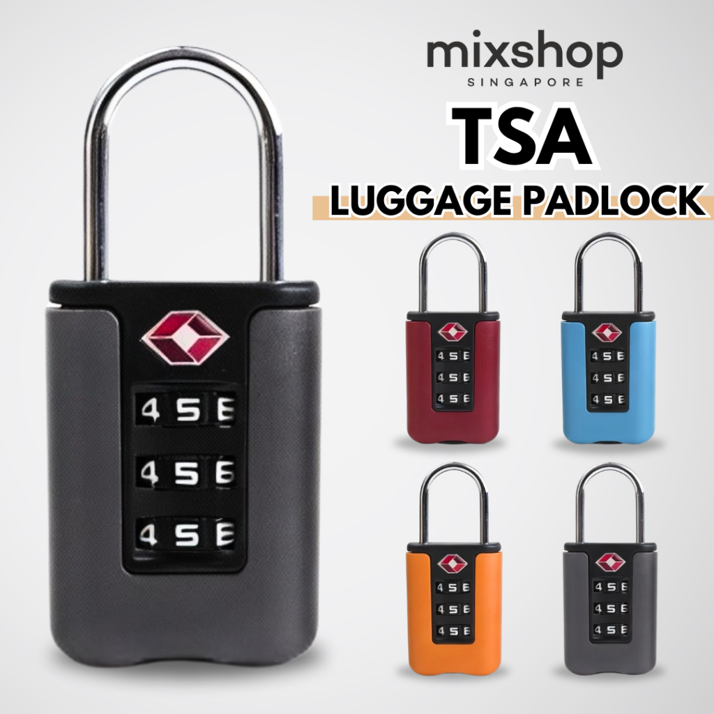 mixshop TSA lock, Luggage, Backpack, Suitcase, Anti-theft Lock, 3 Digit ...