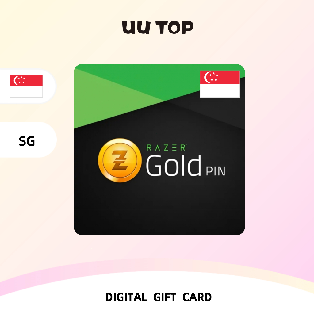 Razer Gold PIN SG⚡Razer Gold Gift Card Singapore SGD 5 10 20⚡UU TOP [24 ...