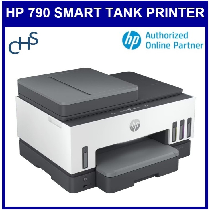 HP 790 Smart Tank All-in-One Print Scan Copy Wireless Printer Duplexer ...