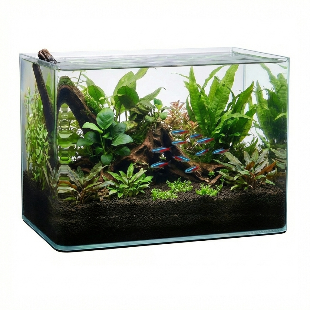 Curve Aquarium Tank | Various Size | Below 59cm | Rimless Curved Glass ...