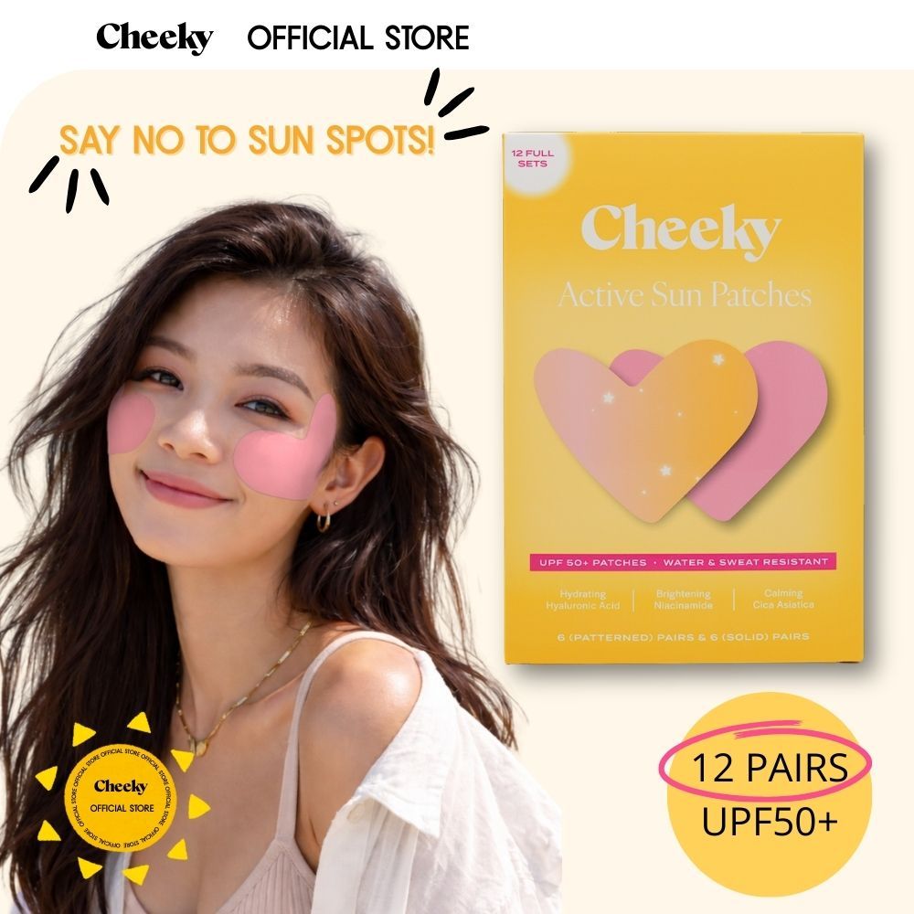 Cheeky UPF50+ Sun Patch 12-PAIRS Face Protection, For outdoor Sports ...