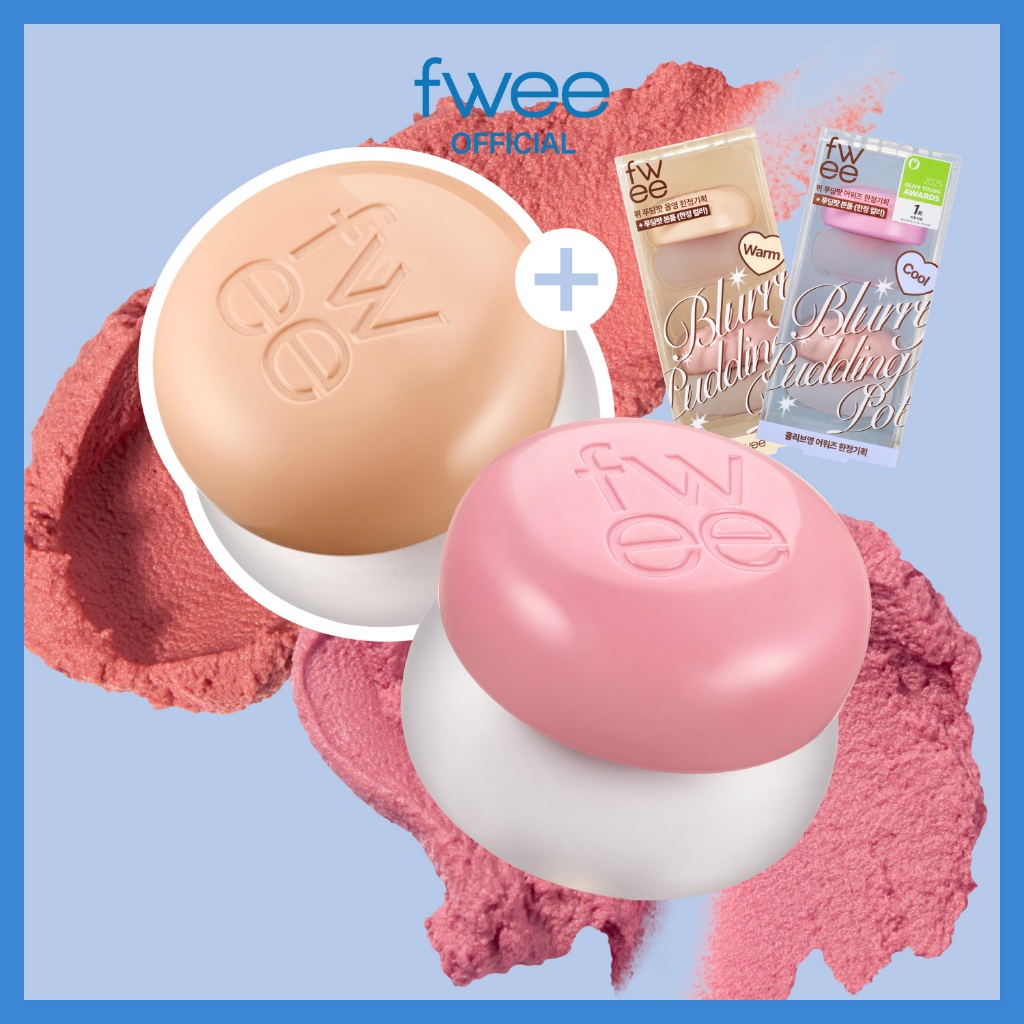 [fwee] [SET] Lip & Cheek Blurry Pudding Pot 2ea (Limited Color ...
