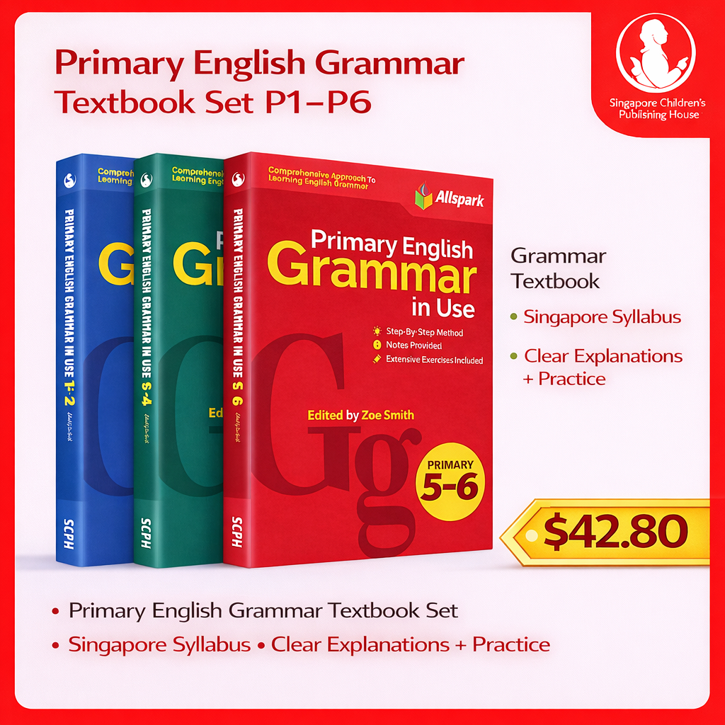 Primary 1-6 English Grammar Texbooks Full Set 3 Books | P3 English ...
