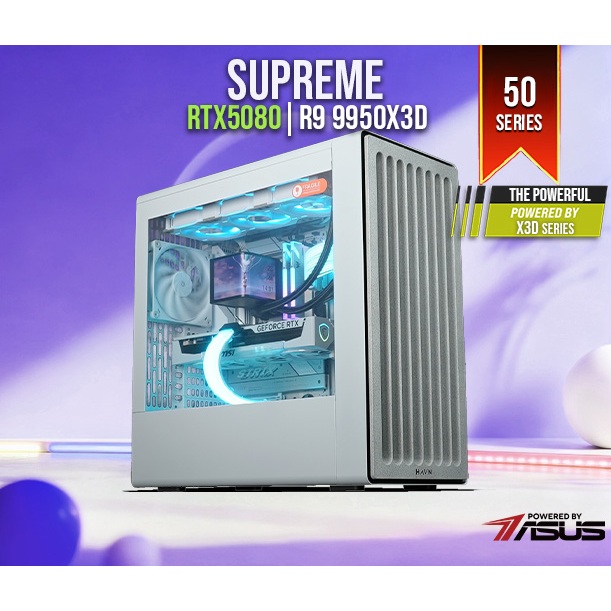 INVADER SUPREME S33 | RTX 5080 | Ryzen 9 9950X3D GAMING DESKTOP ...