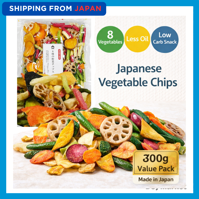 Japanese Vegetable Chips 300g | Low Carb Crispy Snack, 8 Types of ...