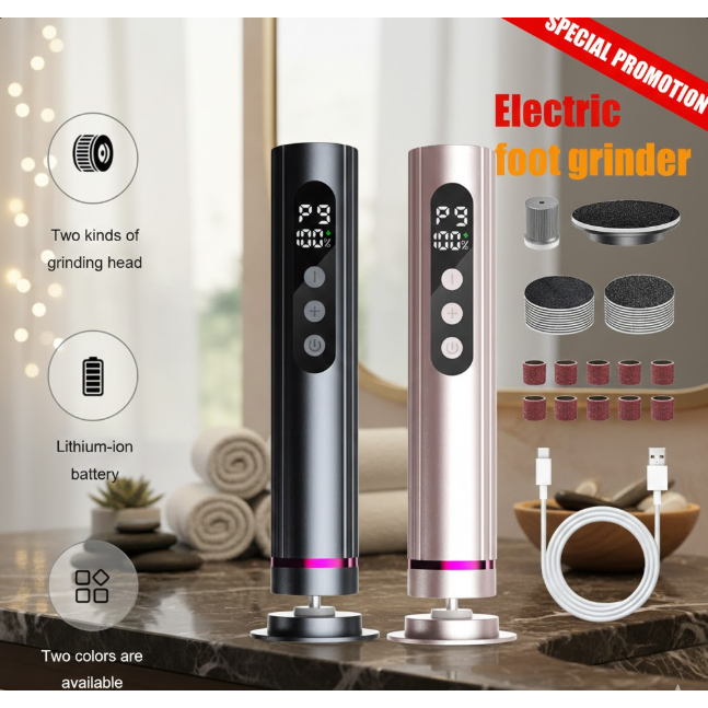 [SG Stock] Pro Electric Foot Grinder 9-Speed Callus Remover LED Display ...