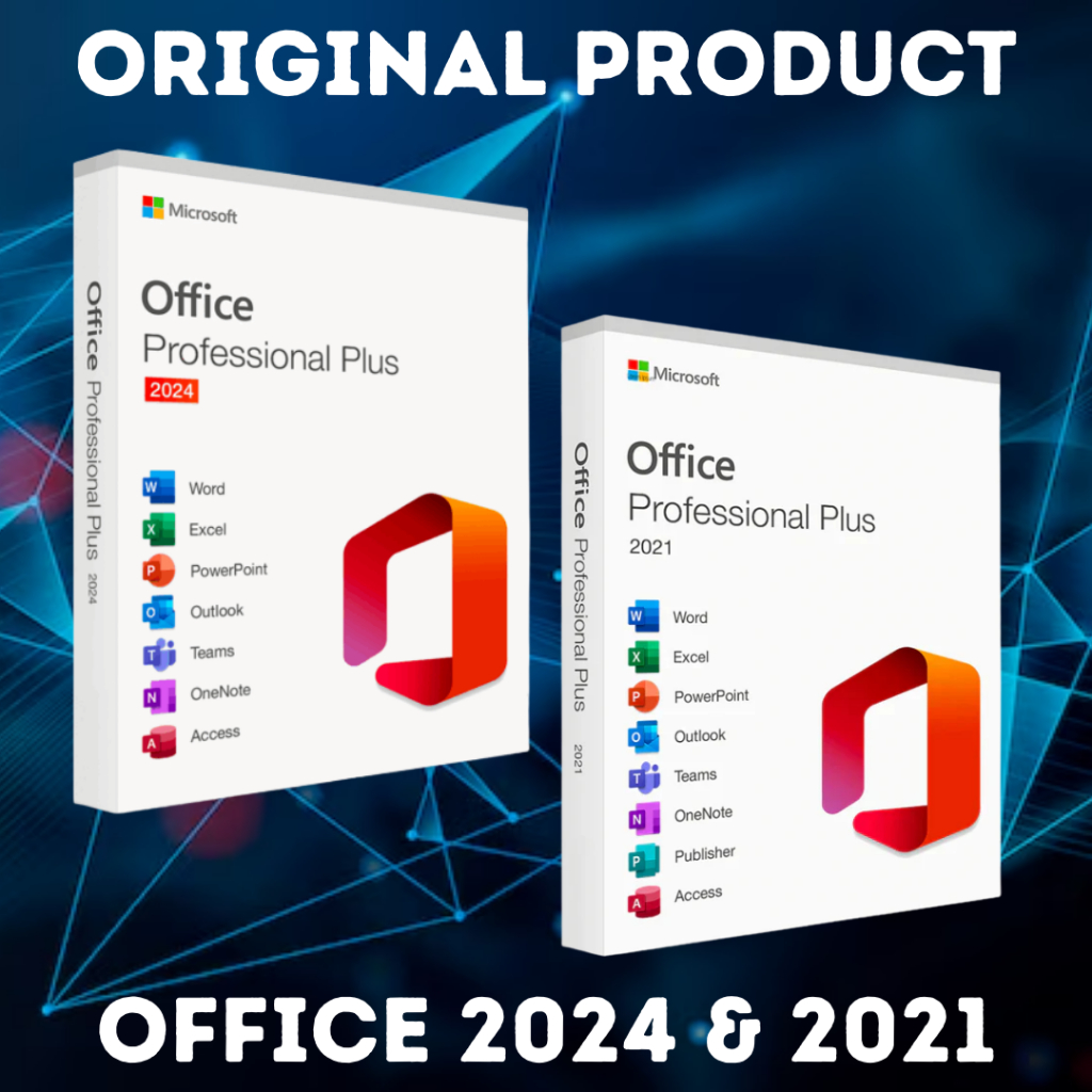 Microsoft Office 2024 2021 2019 365 PRO PLUS | Windows 10 11 Home PRO ...