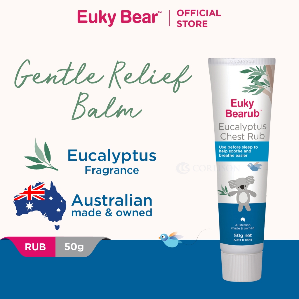 Euky Bearub Eucalyptus Chest Rub 50g | Shopee Singapore