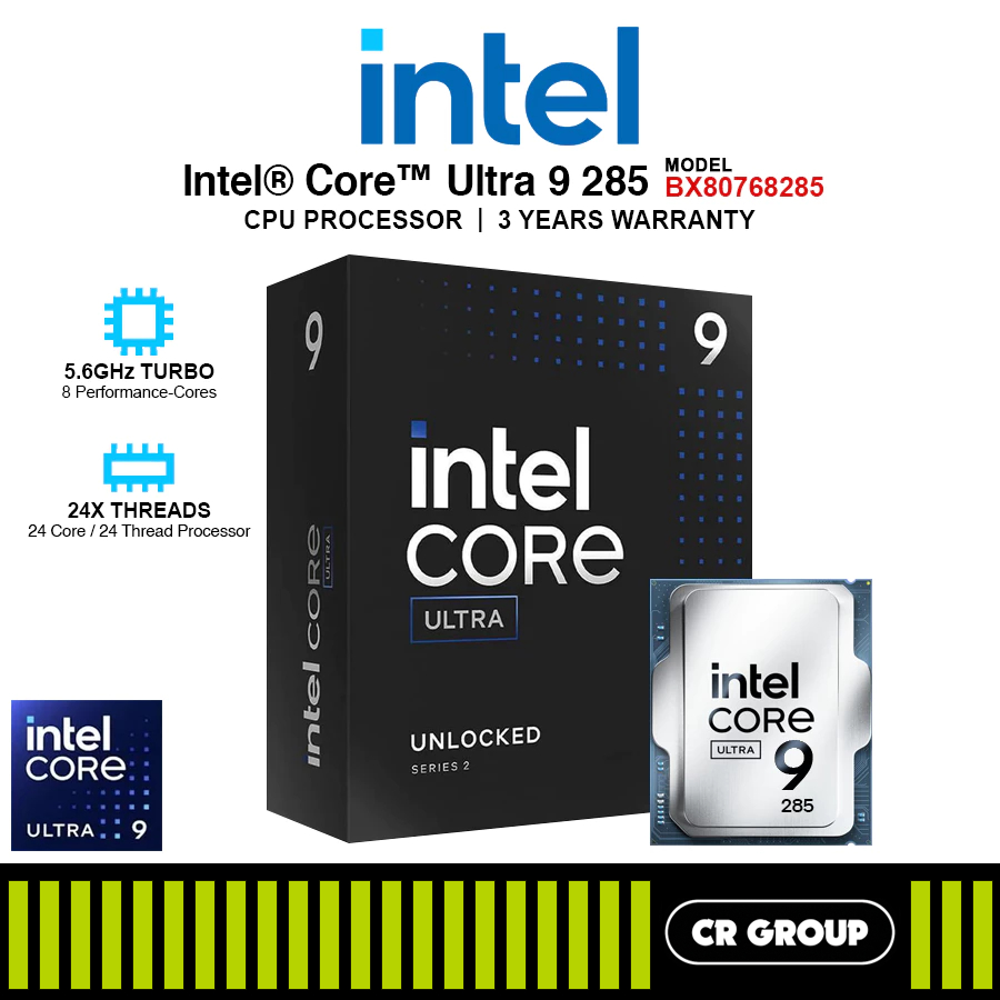 Intel Core Ultra 9 Processor (2nd gen) 285/285K (3Yrs Warranty ...