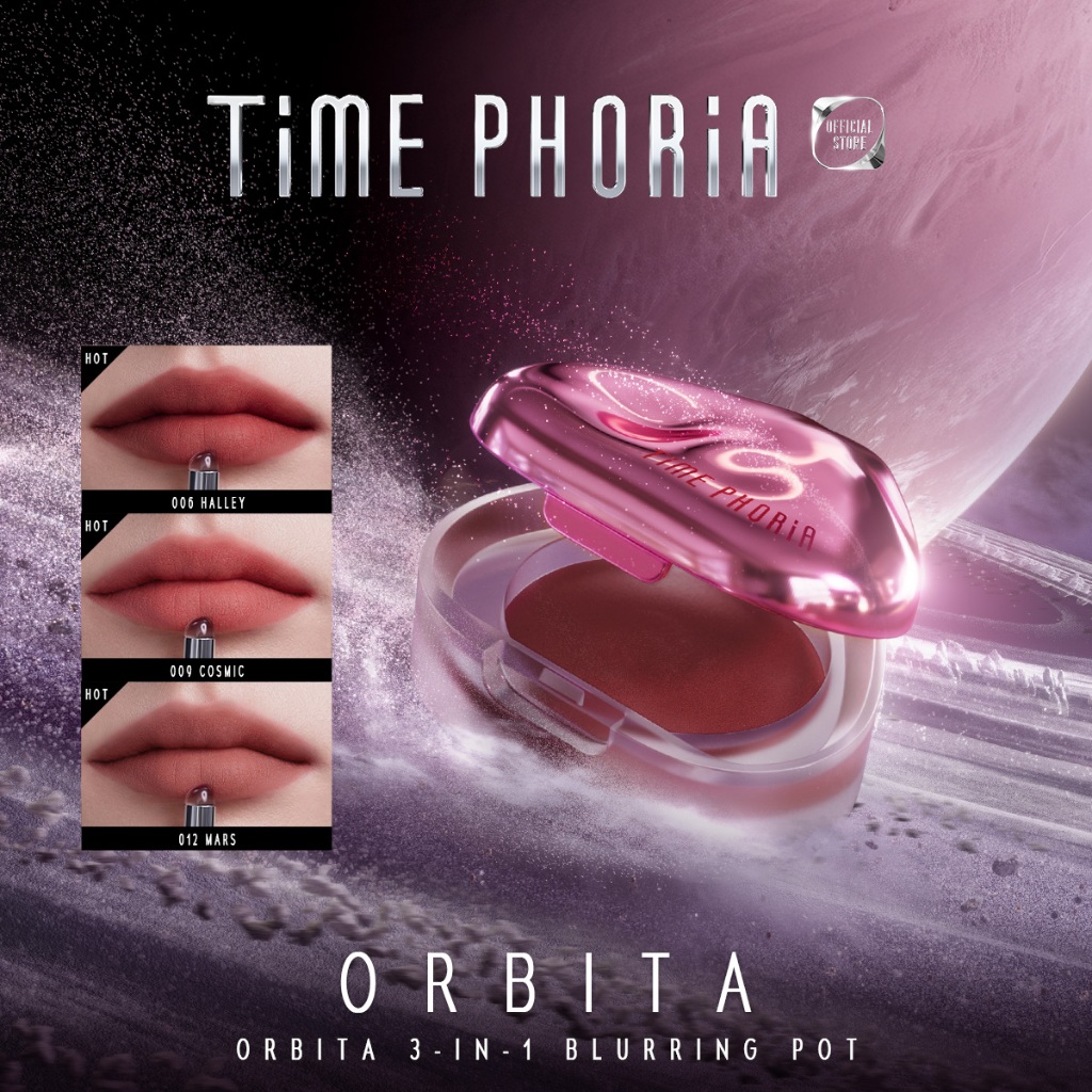TIME PHORIA-【New Launch】Orbita Lip And Cheek Blurring Pot 3 In 1 ...
