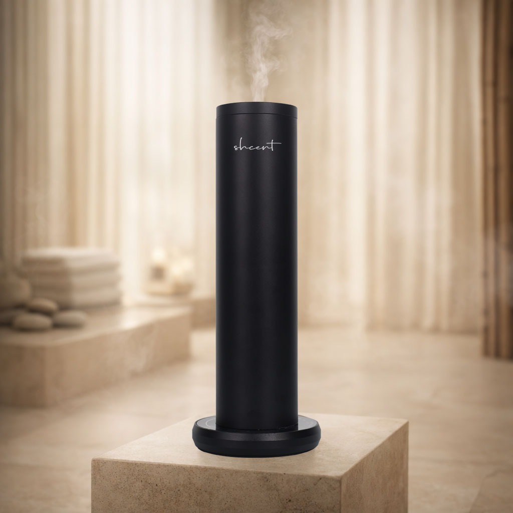 shcent Column Aroma Nebulizer Diffuser | Bluetooth-enabled | Waterless ...