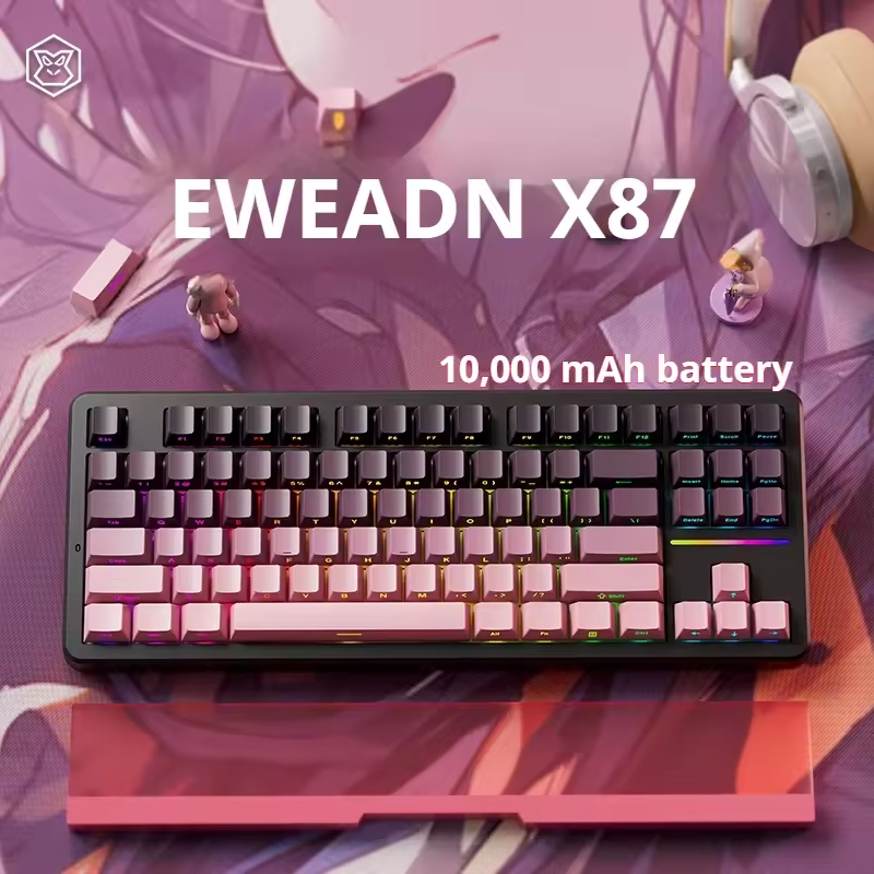 【SG IN STOCK】EWEADN X87 10000mAh 87 Mechanical Keyboard Phoenix linear ...
