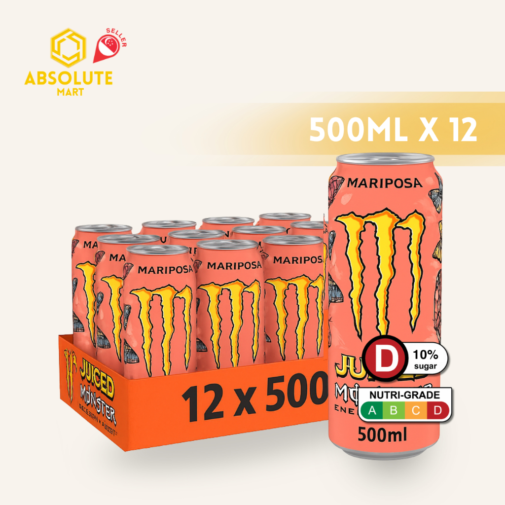 MONSTER MARIPOSA 500ML X 12 (CAN) | Shopee Singapore