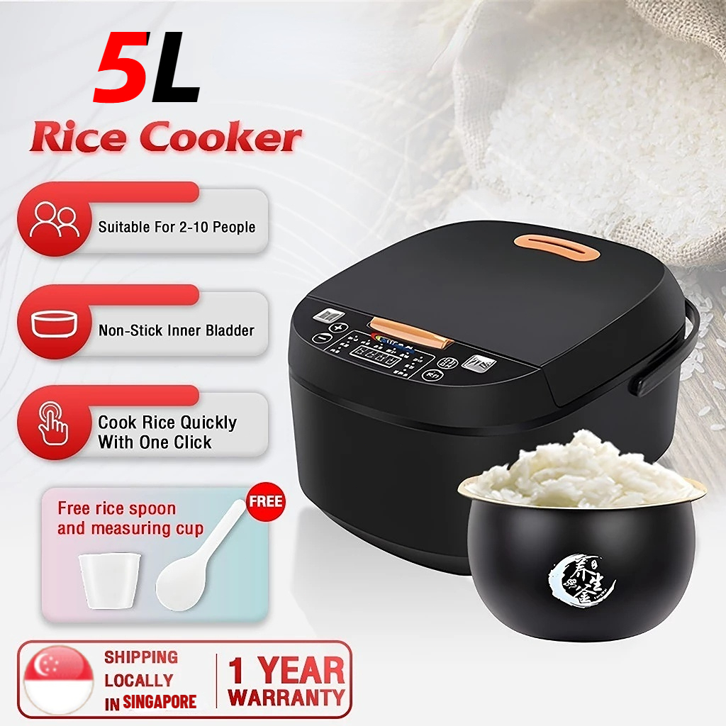 5L Big Rice cookerRice Cooker Multifunction Smart Screen Electric Rice ...