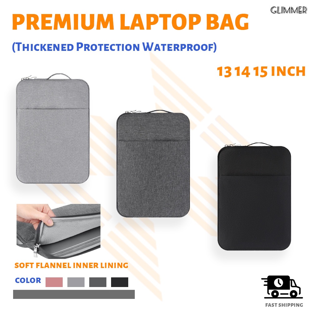SG [In Stock] Waterproof Laptop Bag with sling 13 14 15.6 Inch Notebook ...
