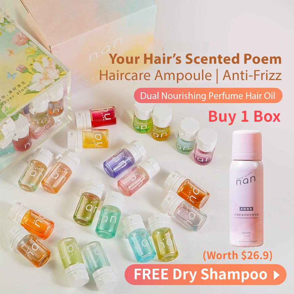 CNY Buy 1 Free 1 Dry Shampoo！nan Perfume Hair Oil Essence｜40 Pcs/Box ...