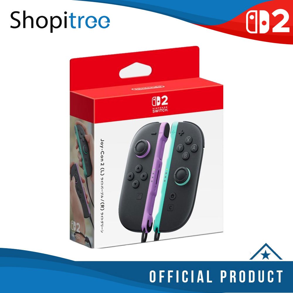 Nintendo Switch 2 Official Joy-Con 2 Controllers (Light Purple / Light ...