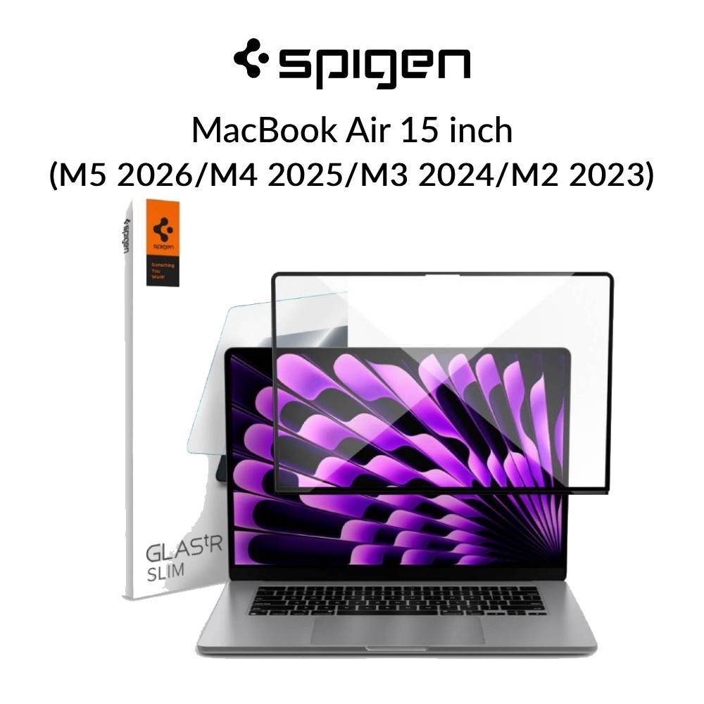 Spigen MacBook Air 15 inch Screen Protector (M5 2026/M4 2025/M3 2024/M2 ...