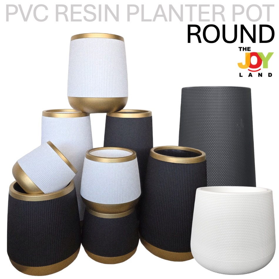 [SG THEJOYLAND] PVC Plant Pot Resin Pot Plastic Planter Pot Indoor ...