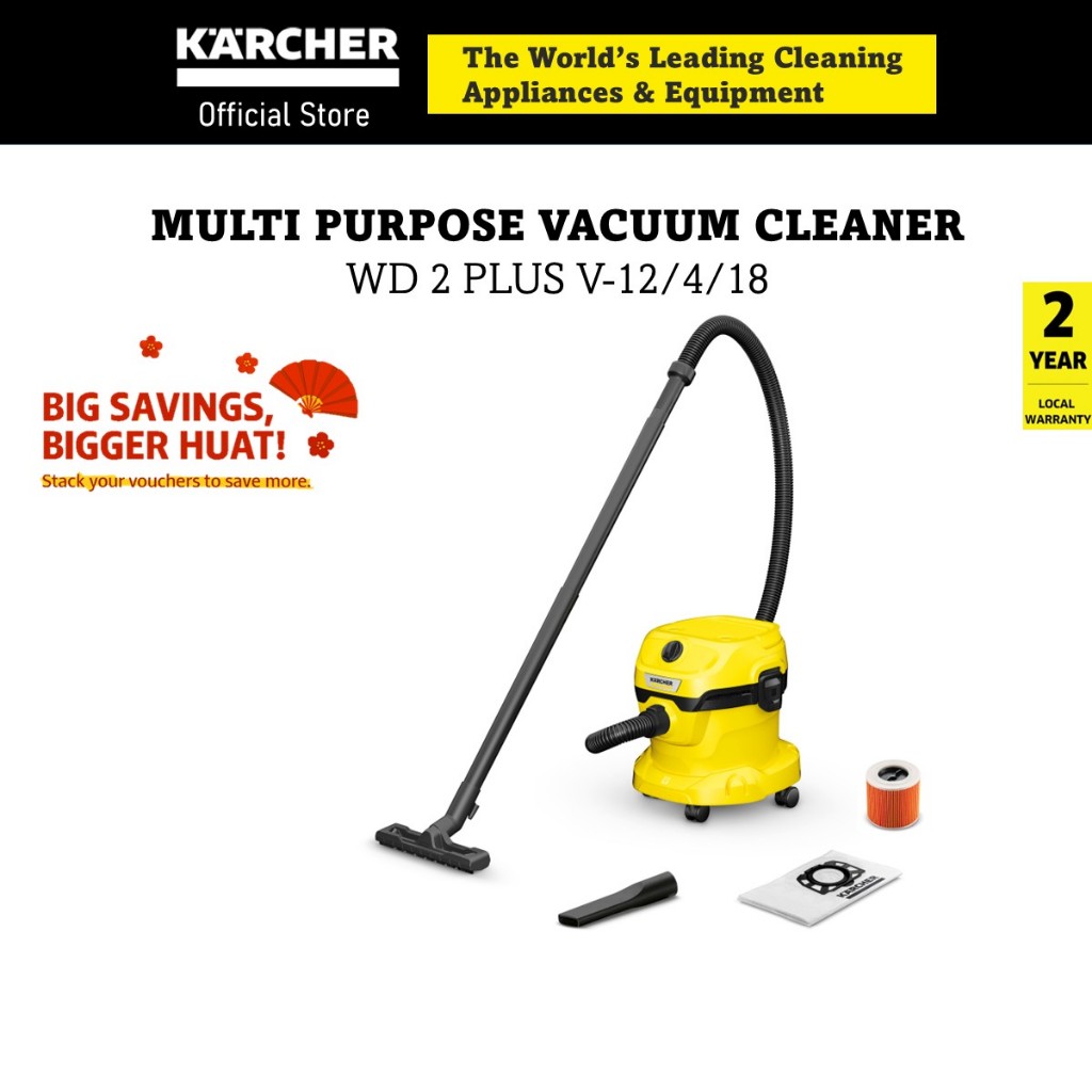 KARCHER Wet And Dry Vacuum Cleaner WD 2 Plus V-12/4/18/C - made in ...