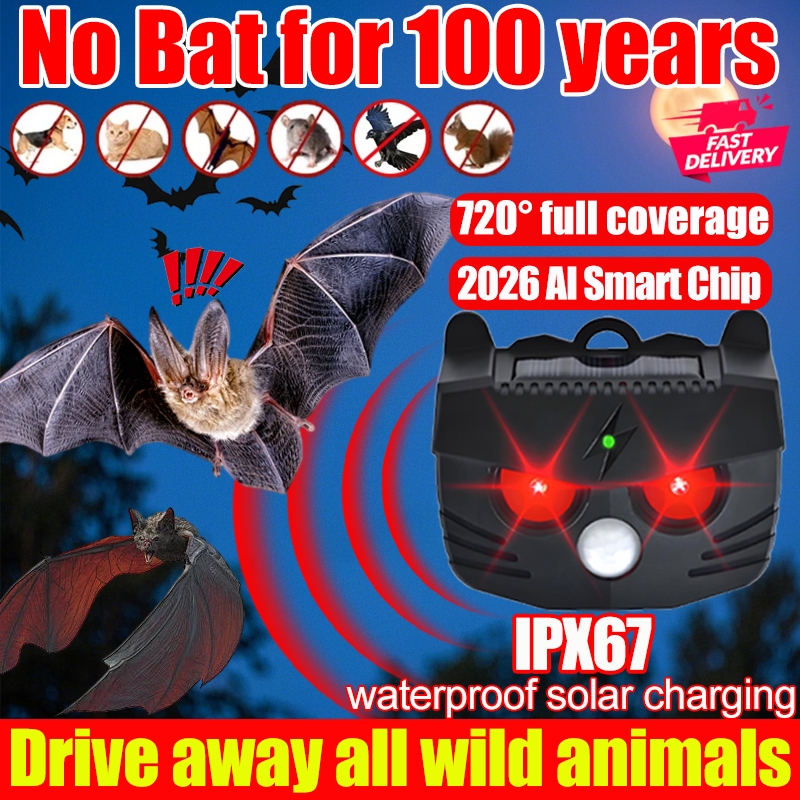 No Bat for 100 years ultrasonic Bat repeller 720°all-around repelling ...