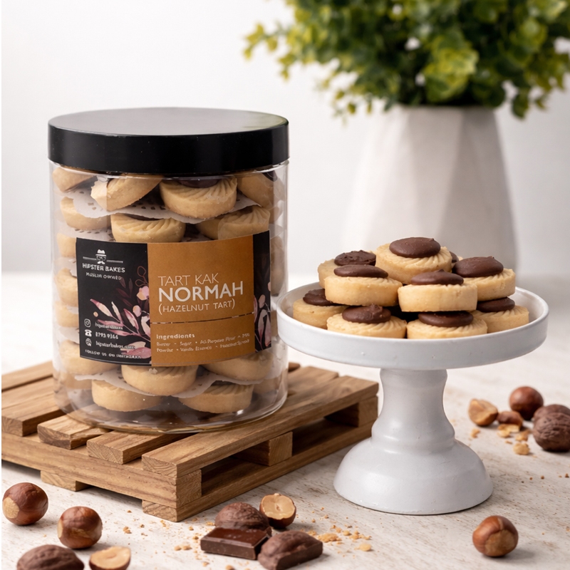 Hazelnut Tart Cookies 50pcs | Buttery Festive Cookies | Halal | By ...
