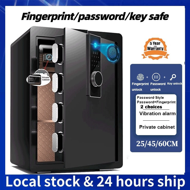 Anti Theft Fingerprint Safe Box Fireproof Safe Deposit Box Fingerprint ...