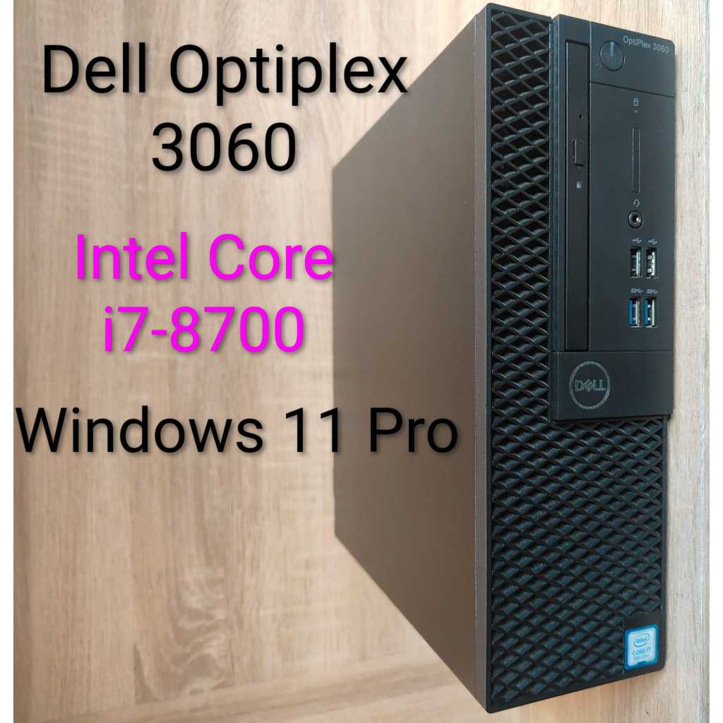 DELL i7 PC Desktop OptiPlex 3060 SFF Intel i7-8th Gen Windows 11 ...