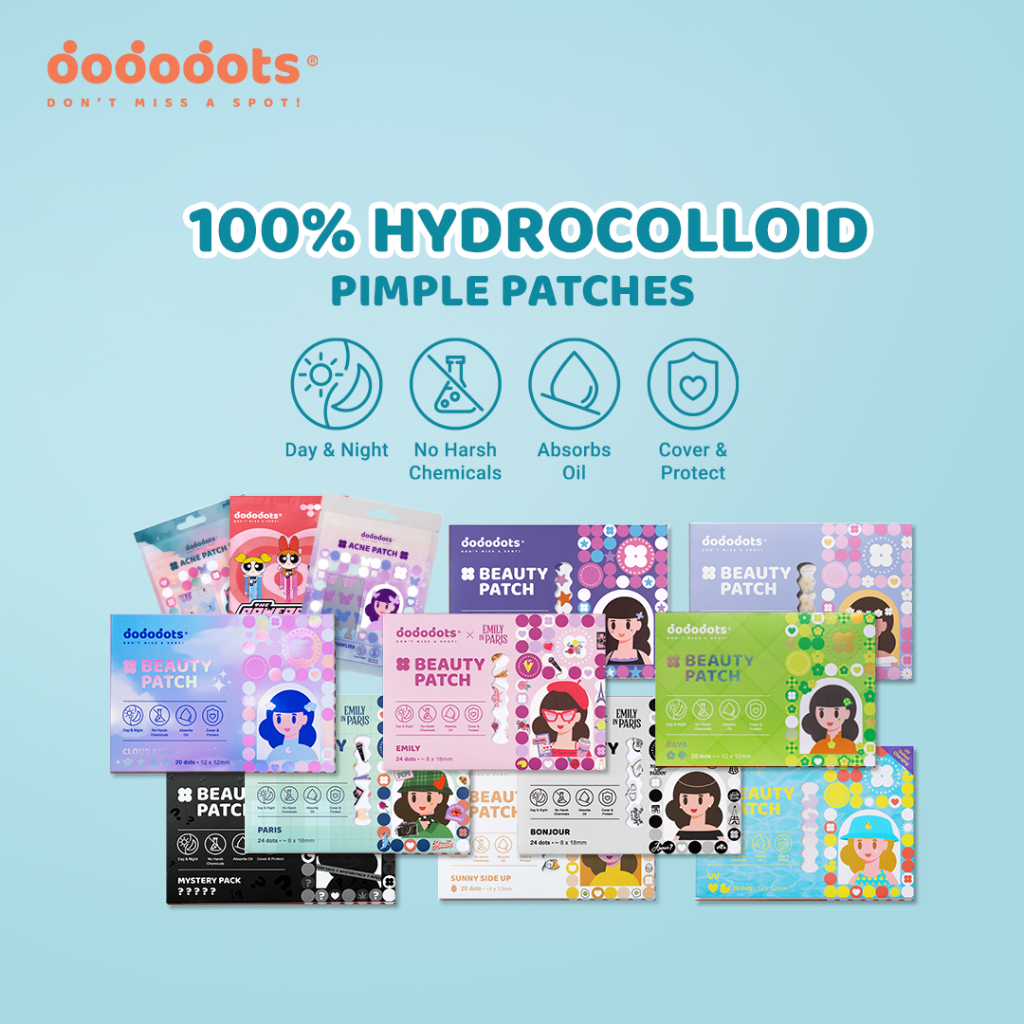 [100% HYDROCOLLOID SERIES] Dododots Pimple Patch - Suitable for Surface ...