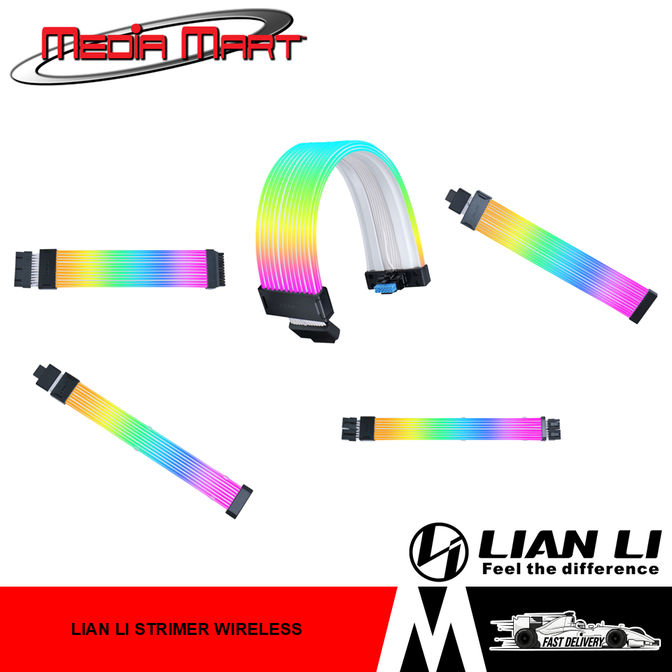 LIAN LI WIRELESS STRIMER | 24 PIN | GPU 2X8 PIN | CPU 2X8 PIN | 12 + 4 ...