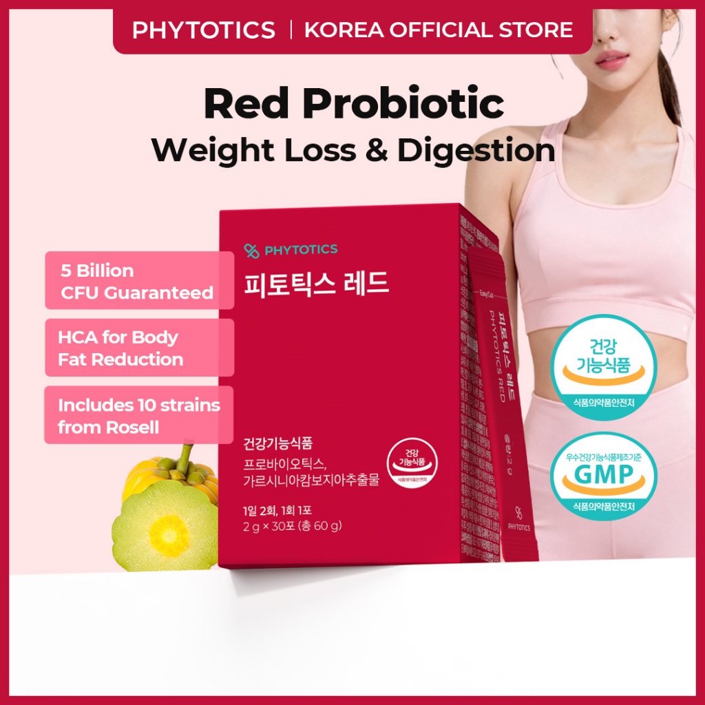 [PHYTOTICS] Red Diet Probiotics 30 Sticks (Fat Metabolism & Digestive ...