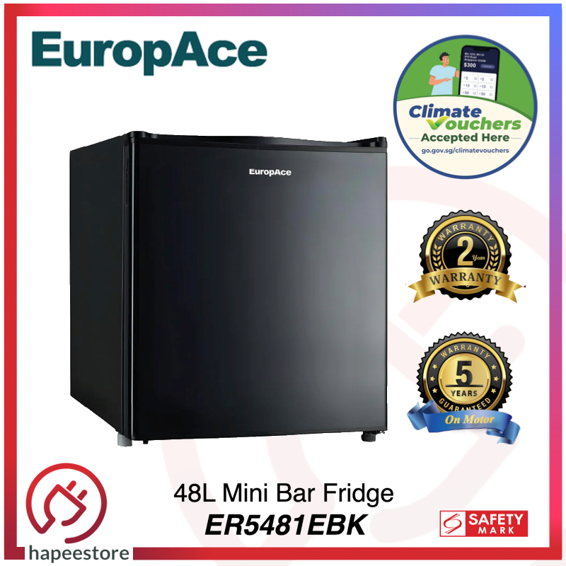 EuropAce 48L Mini Bar Fridge (Climate Voucher) ER5481EBK ER 5481EBK (1 ...