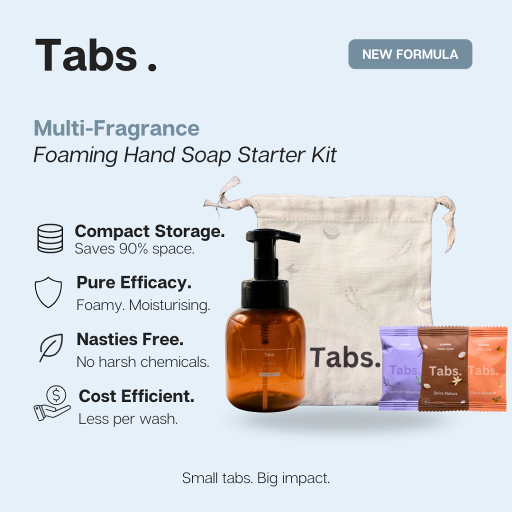 Tabs - Foaming Hand Soap Bottle Starter Kit | Shopee Singapore