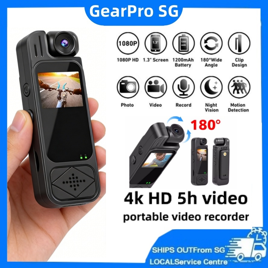 【SG Local Stock】video camera vlogging recorder mini portable high ...