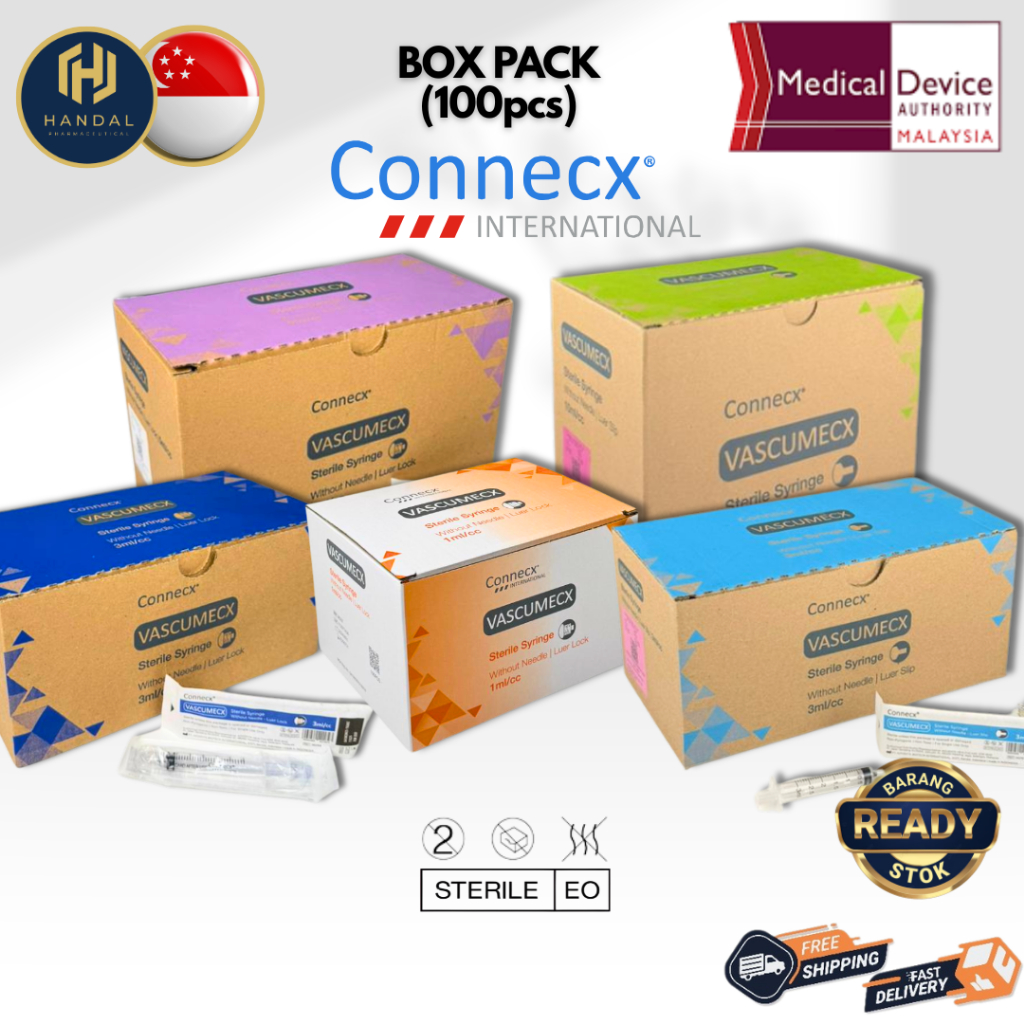 Vascumecx Medical Syringe (1ml-10ml) | Sterile Luer Lock & Luer Slip ...