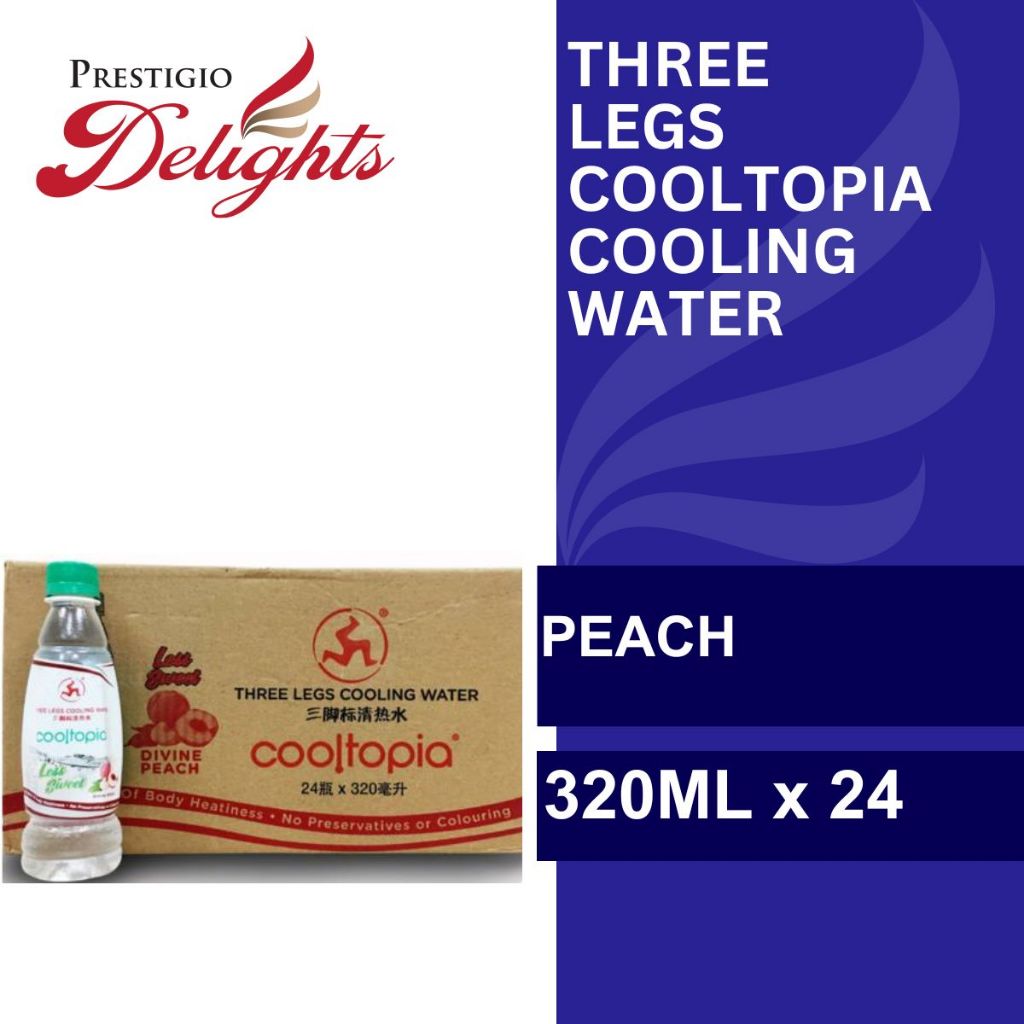 Three Legs Cooltopia Cooling Water 320ml x 24 | Shopee Singapore