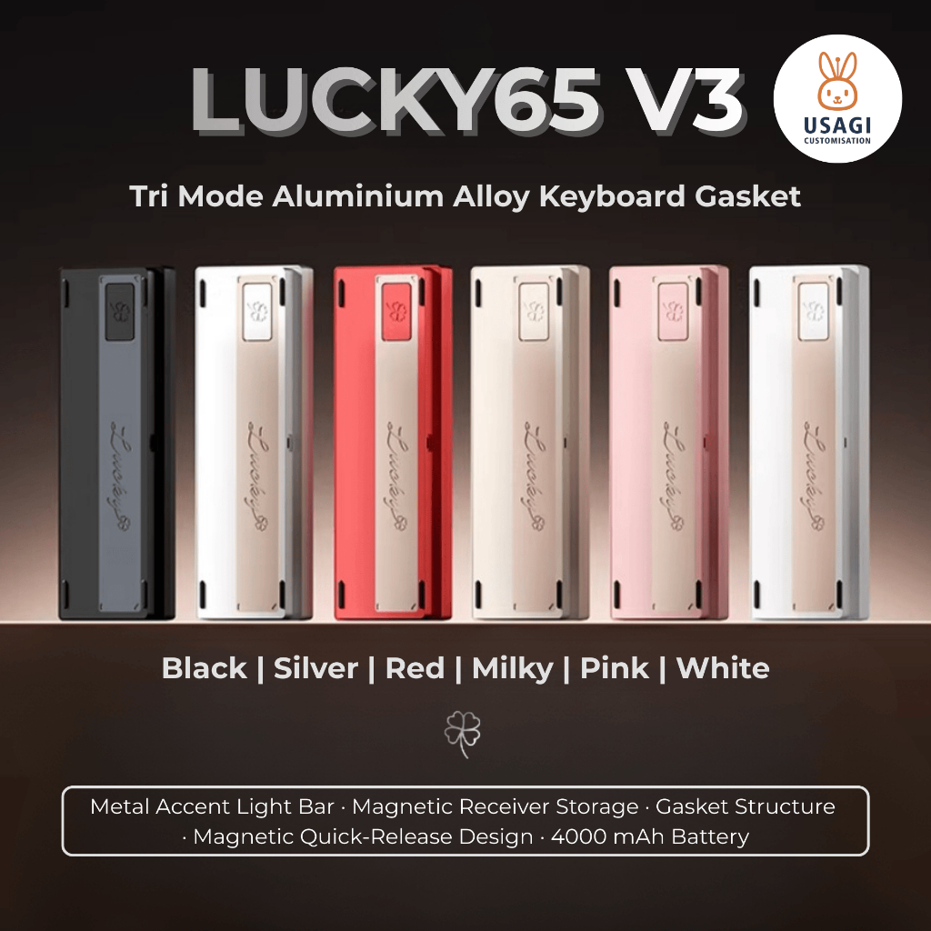 [SG Local Stock] Custom Gasket Lucky65 V3 Hot-Swappable 3/5-Pin Tri ...