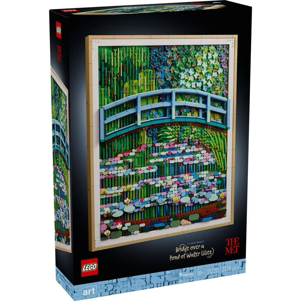 LEGO Art 31220 Claude Monet – Bridge over a Pond of Water Lilies ...
