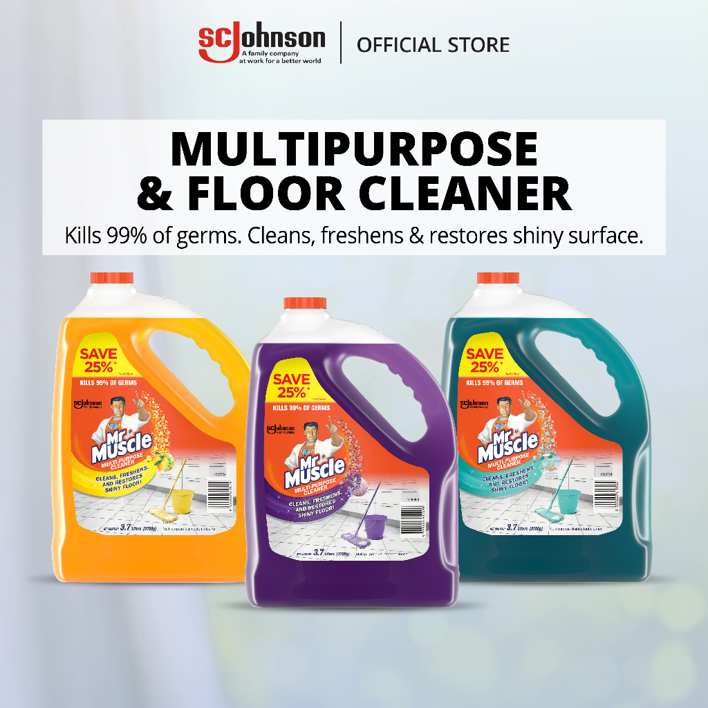 Mr. Muscle Multipurpose Disinfectant Cleaner 3.7L (Assorted) | Shopee ...