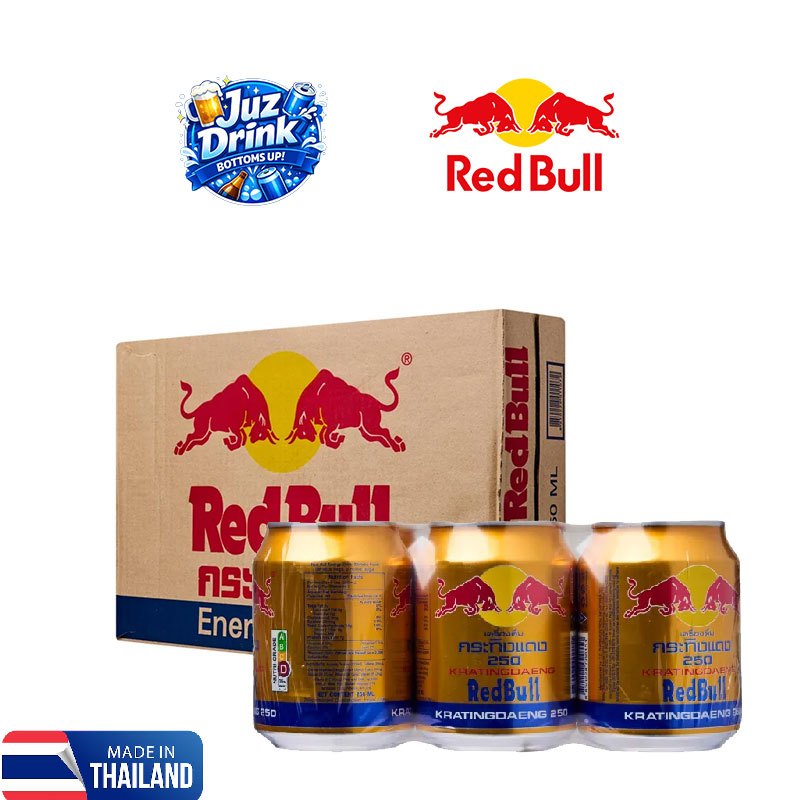 Red Bull Kratingdaeng Energy Drink (24 pack x 250ml)--Made In Thailand ...