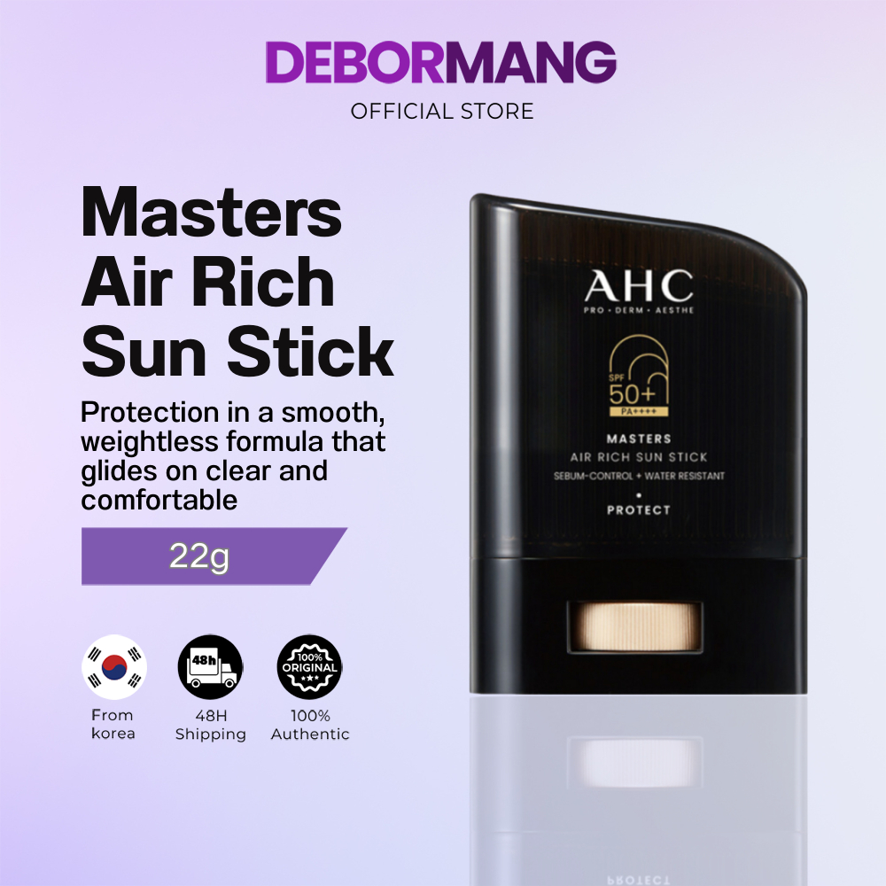 AHC Masters Air Rich Sun Stick SPF50+ PA++++ 22g Sunscreen | Shopee ...