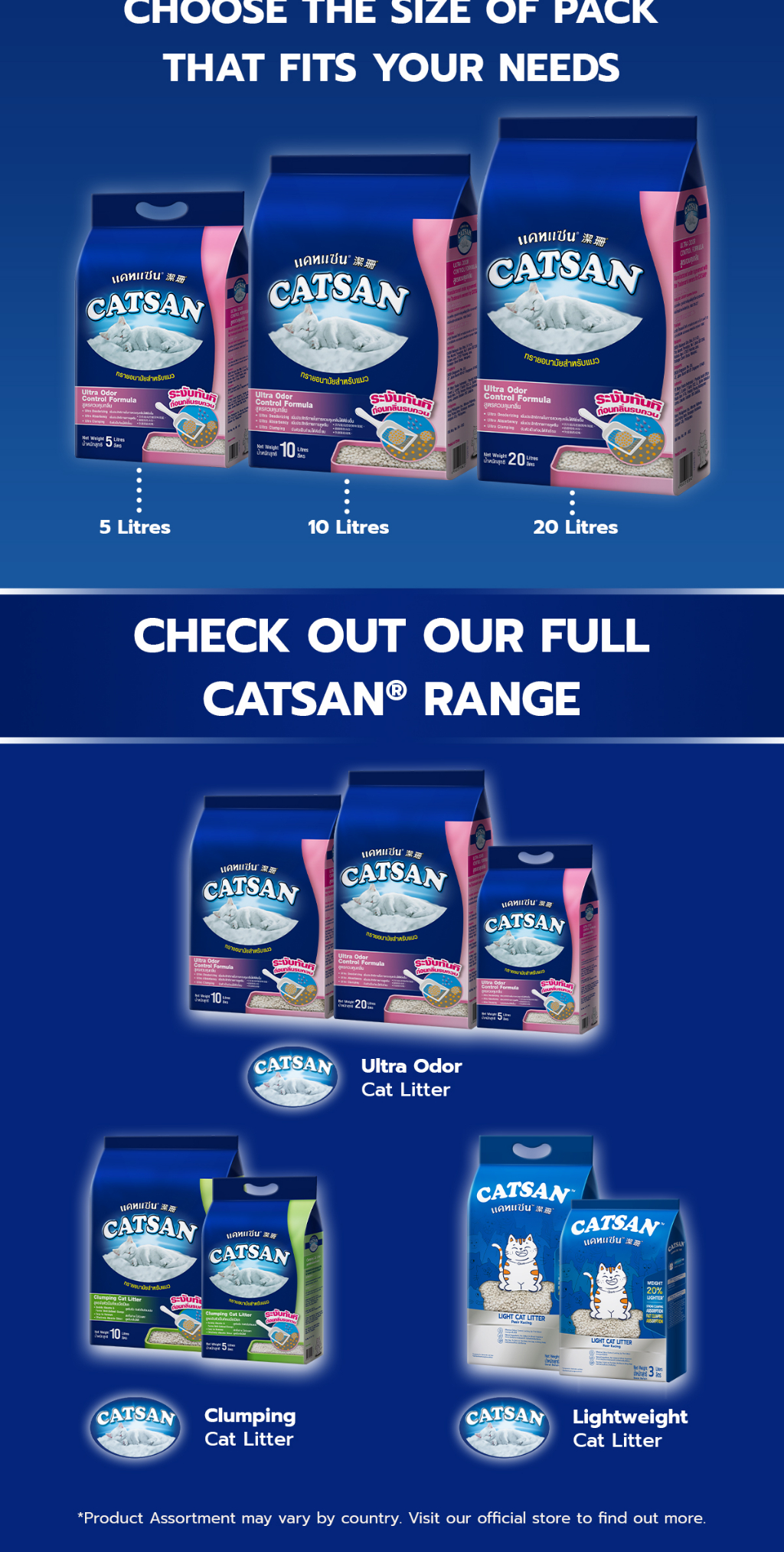 CATSAN Cat Litter Sand Ultra Odor 10L | Shopee Singapore