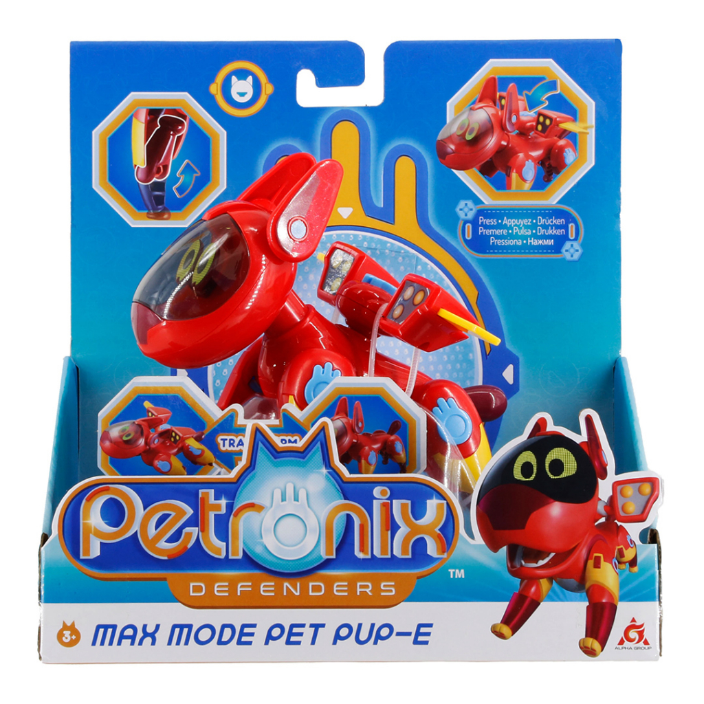 Petronix Defenders Max Mode Transforming Pet Pup-E, Action Figure and ...
