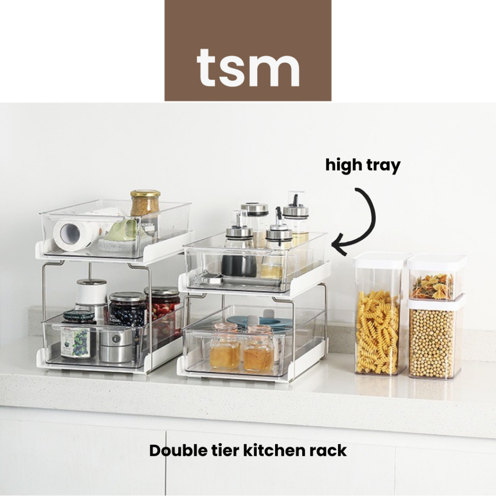 TSM Kitchen Rack Drawer Under Sink Kitchen Storage | Pantry Spice ...