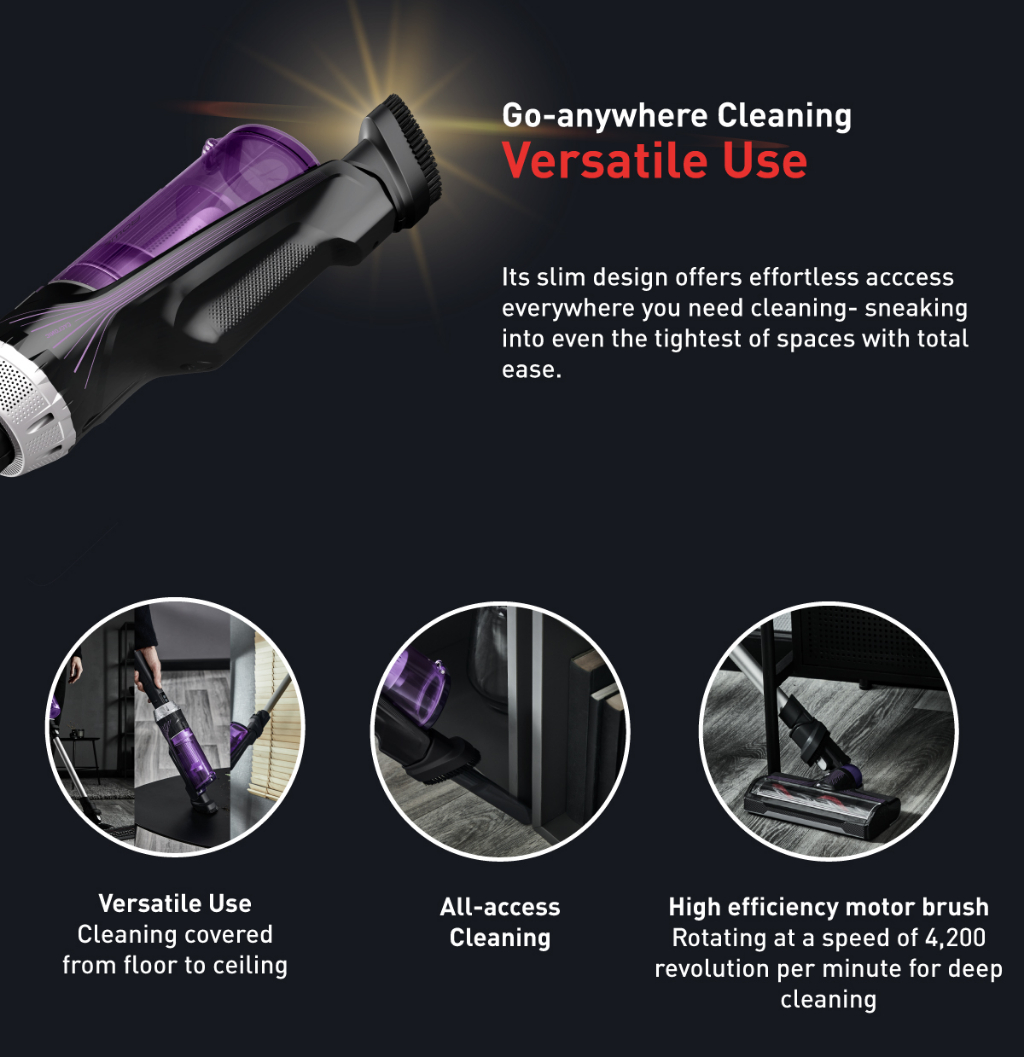 Tefal X-Nano Essential Cyclonic Technology Handstick Vacuum Cleaner ...