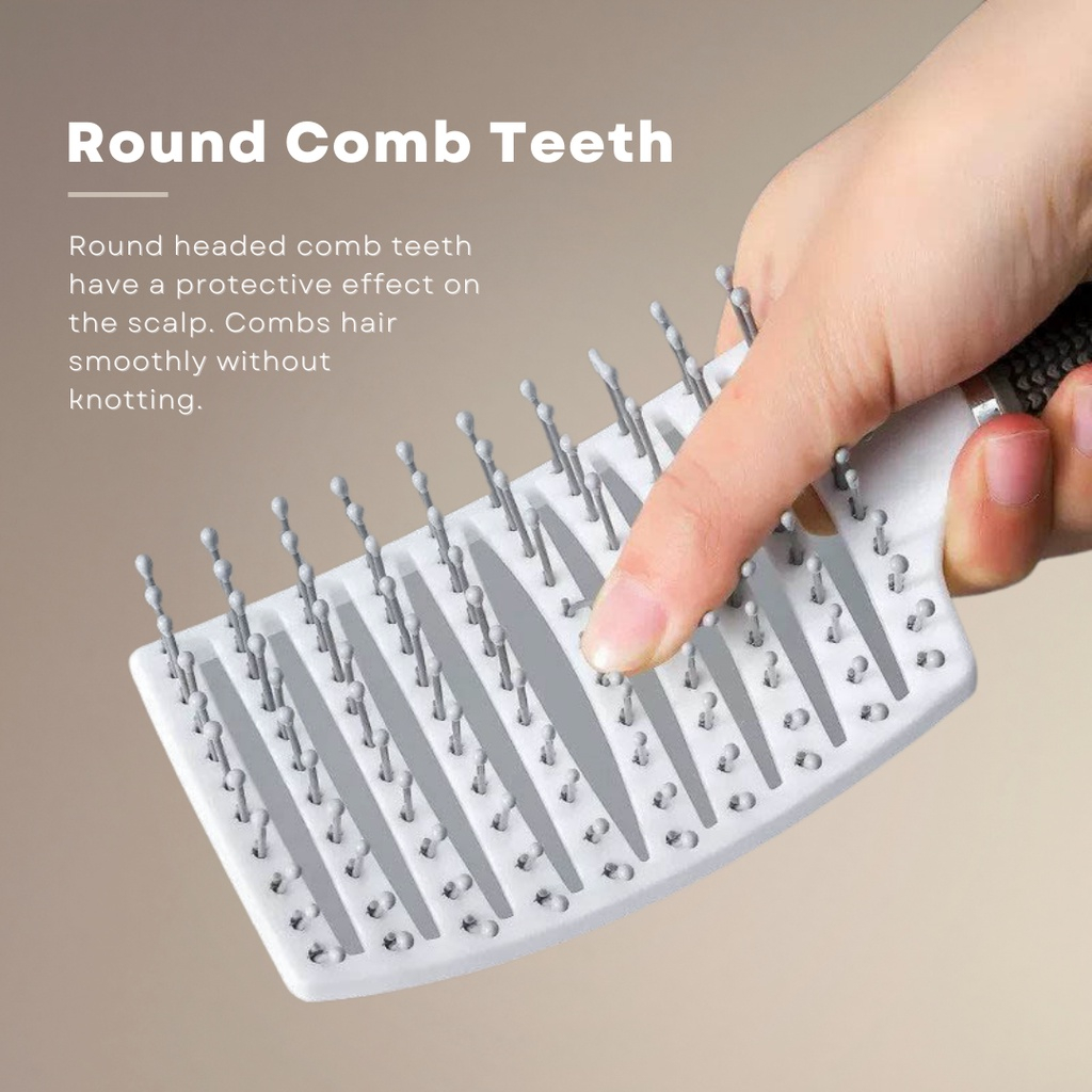 mixshop Volumizing Detangling Styling Massager Comb/Hairbrush Men and ...
